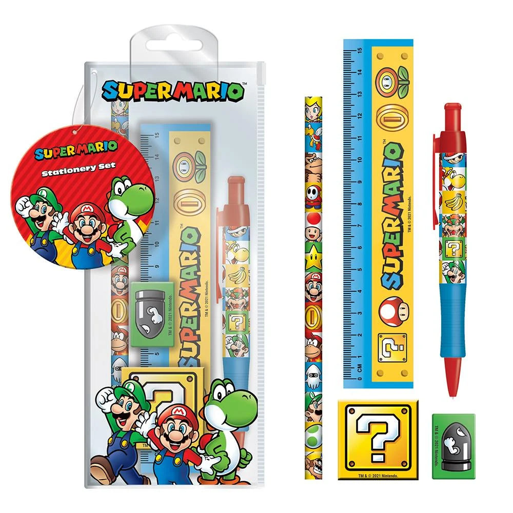 Nintendo Super Mario Stationary Set Colour Block – PLAY YOUTH - Gaming ...